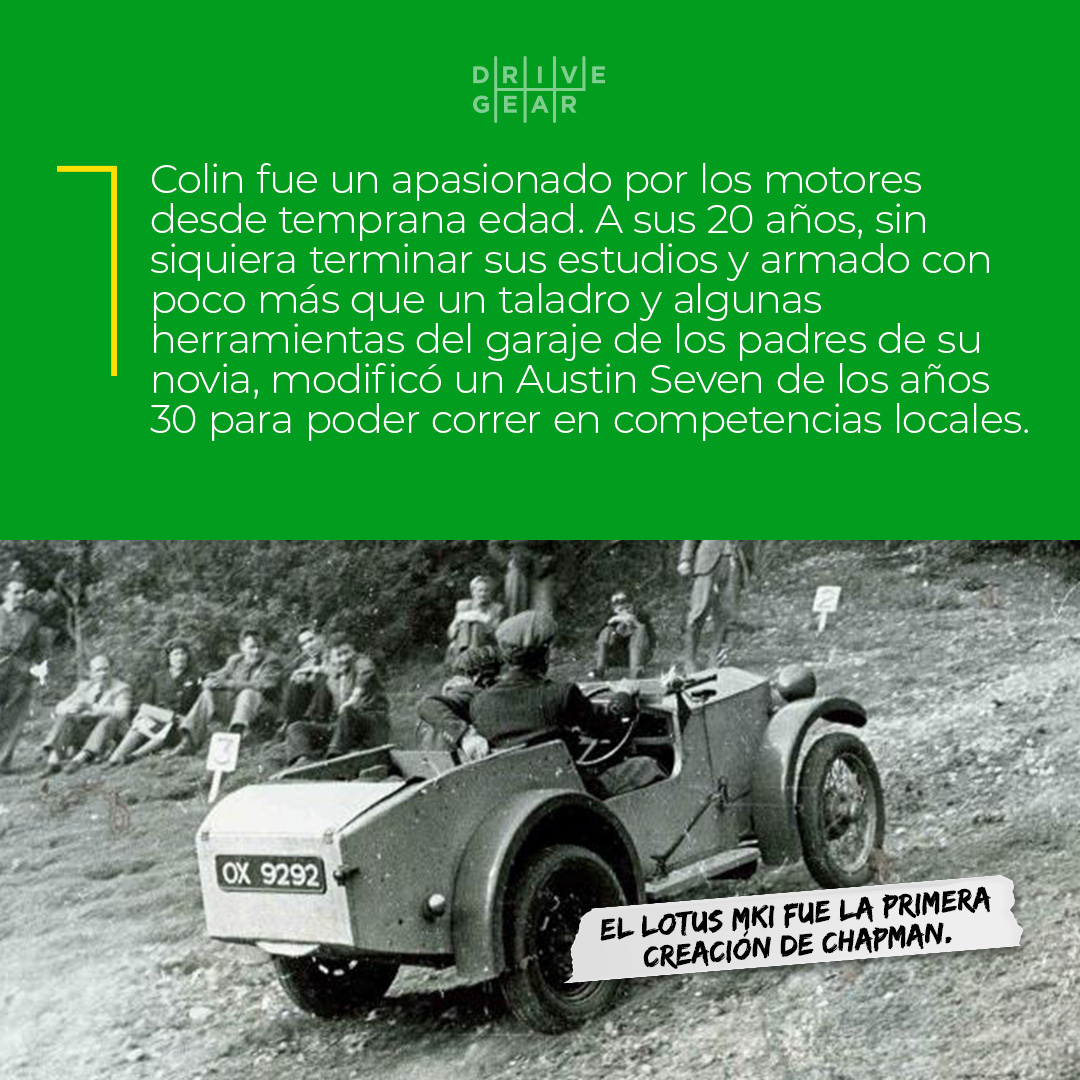 Las 5 cosas que tal vez no sabias de Colin Chapman.